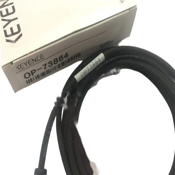 Keyence OP-73864 CMOS Laser Sensor, Connector Cable M8 Straight 2-m PVC ...